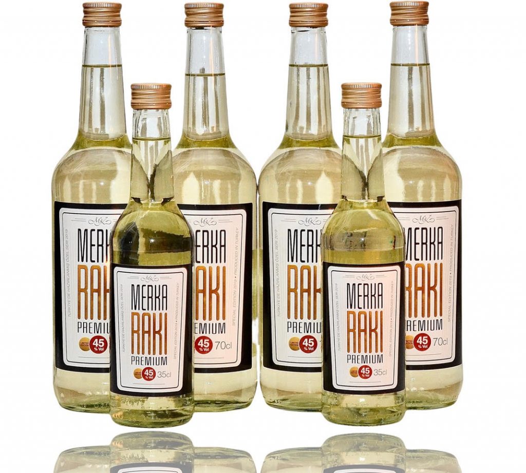 MERKA RAKI Gold Retro (4 x 70 cl – 2 x 35 cl) - MERKA RAKI